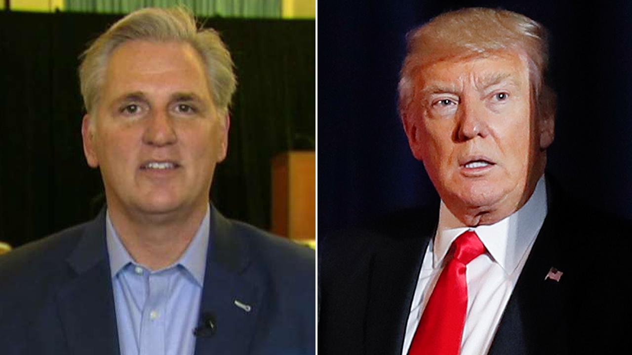 Rep Kevin Mccarthy Trump Is Going To Push Us And Drive Us Fox News
