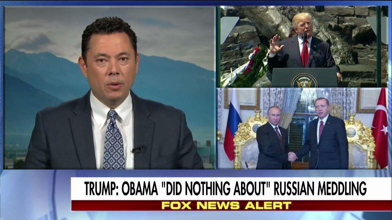 Jason Chaffetz responds to Trump's remarks on Russia in Poland. | Fox News Video
