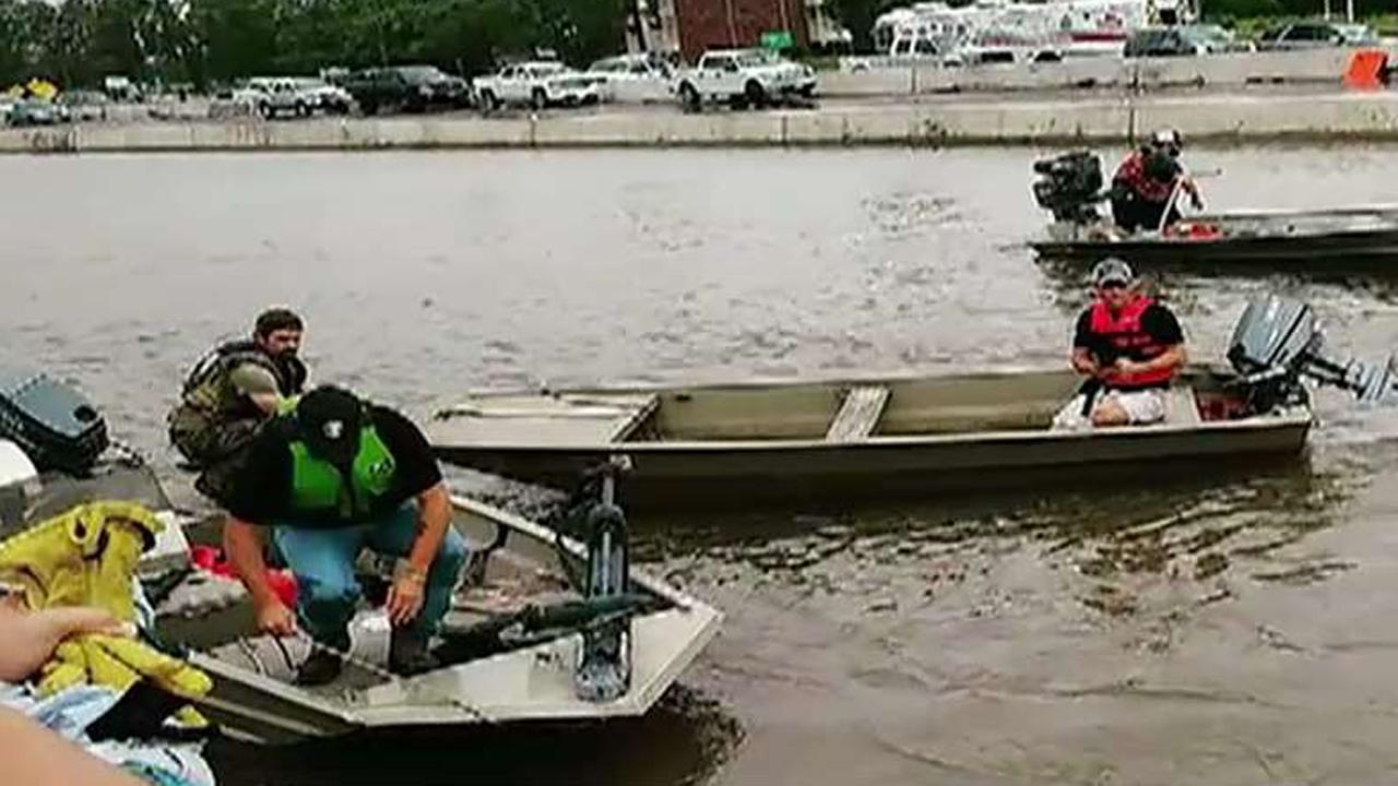 Cajun Navy Brings Boats To Help Harvey Victims Fox News Video