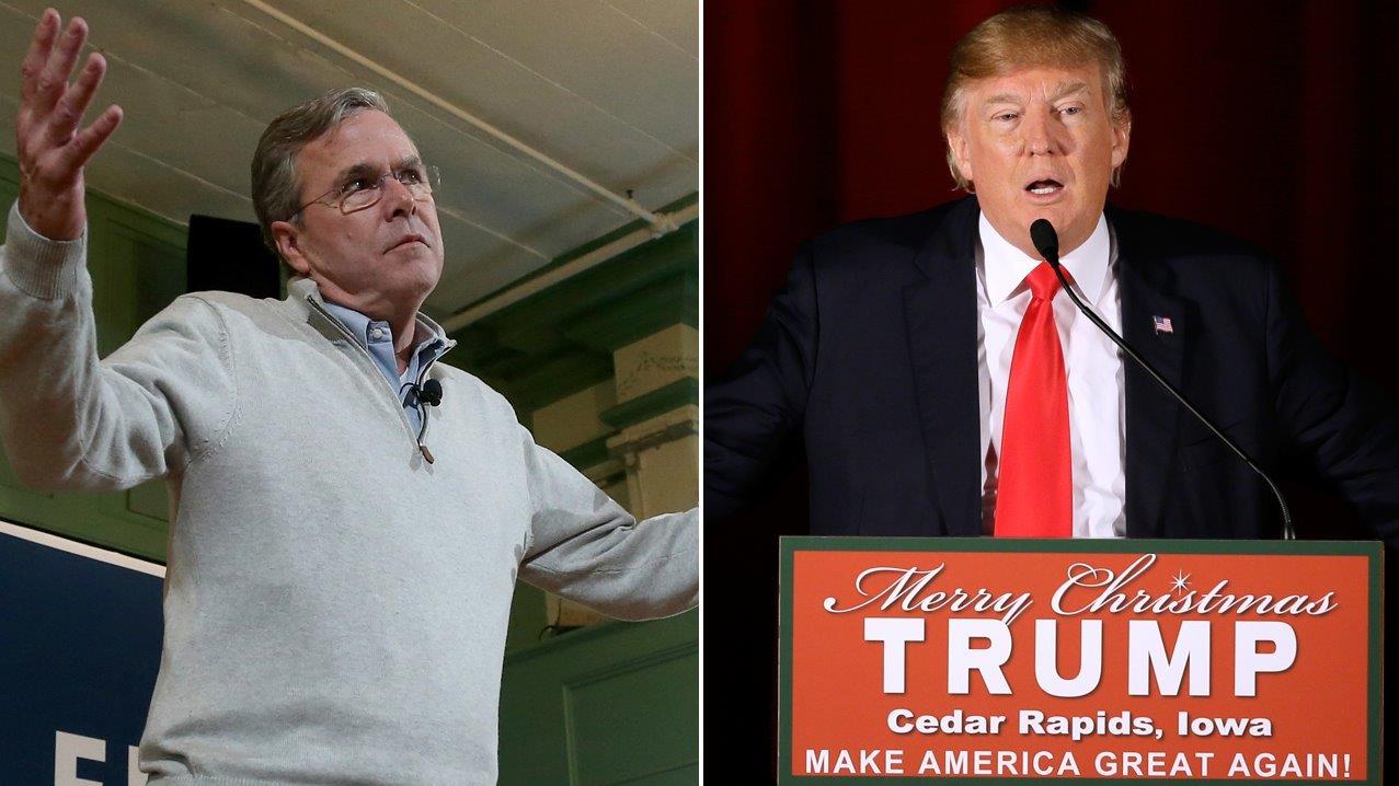 Jeb calls Trump a 'jerk,' Trump calls Jeb an 'embarrassment' | Fox News ...