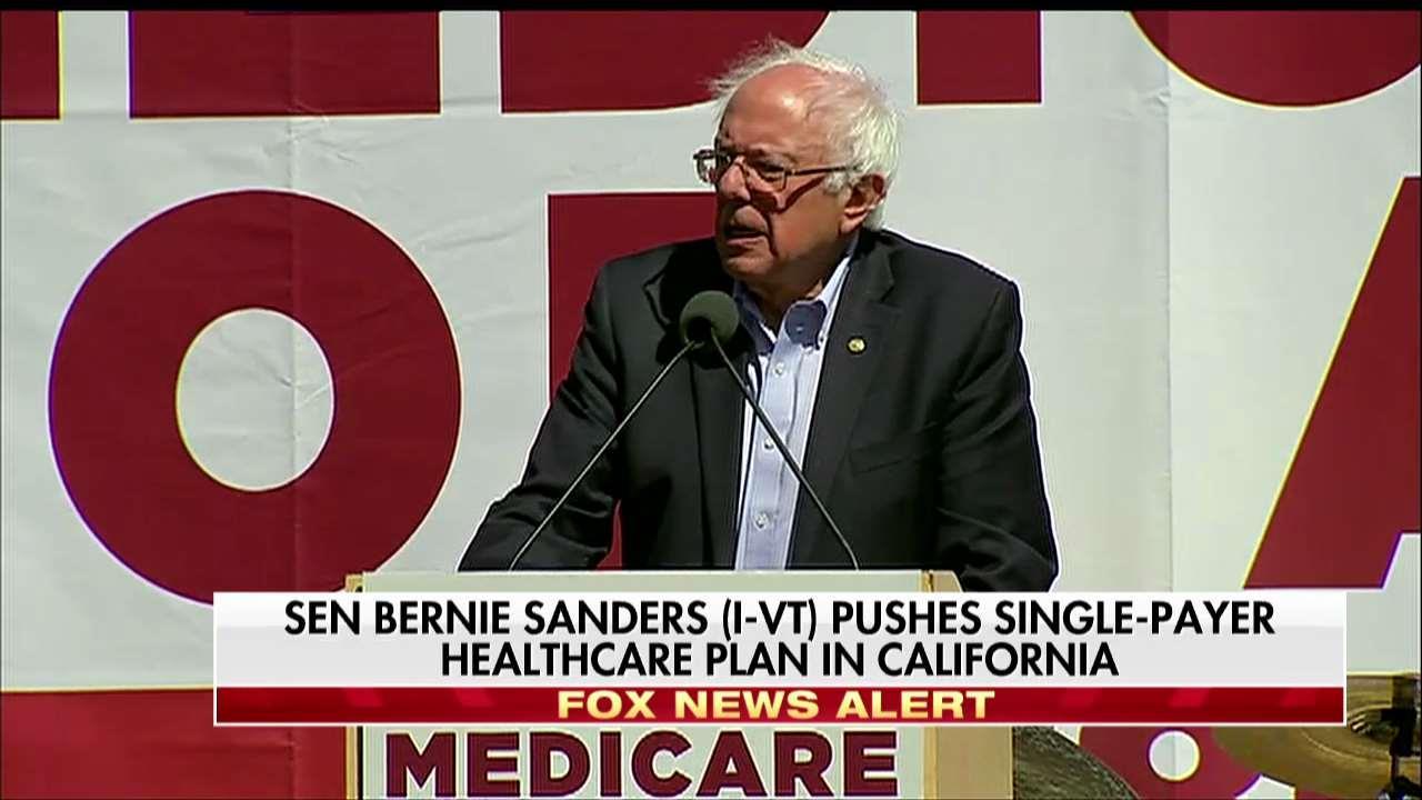 Blake Burman Reports on Sanders Speech | Fox News Video