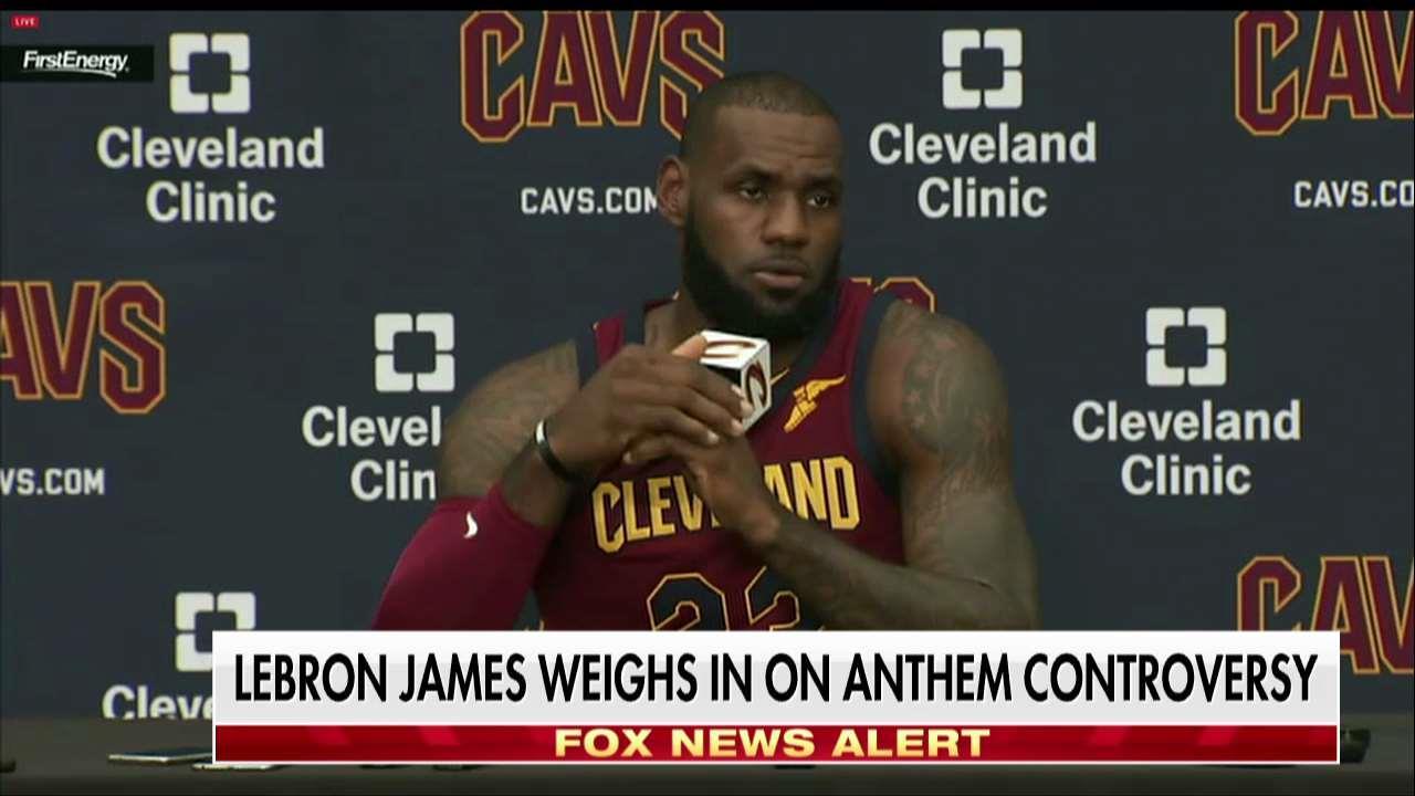 LeBron James weighs in on anthem protests | Fox News Video