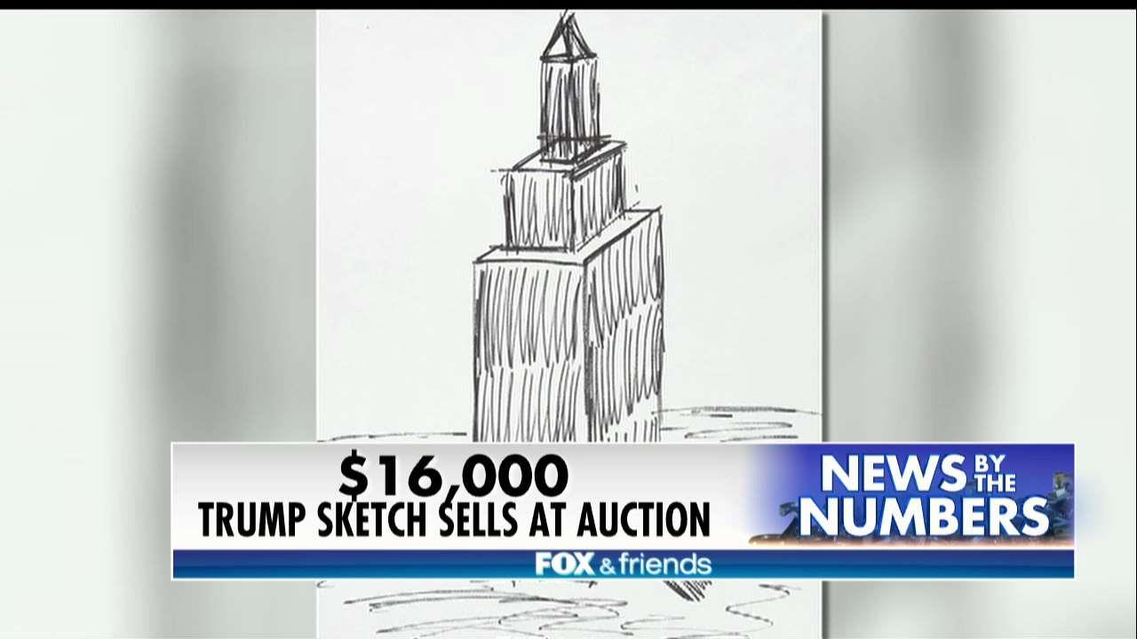 Trump Sketch of Empire State Building Auctioned for $16K | Fox News Video