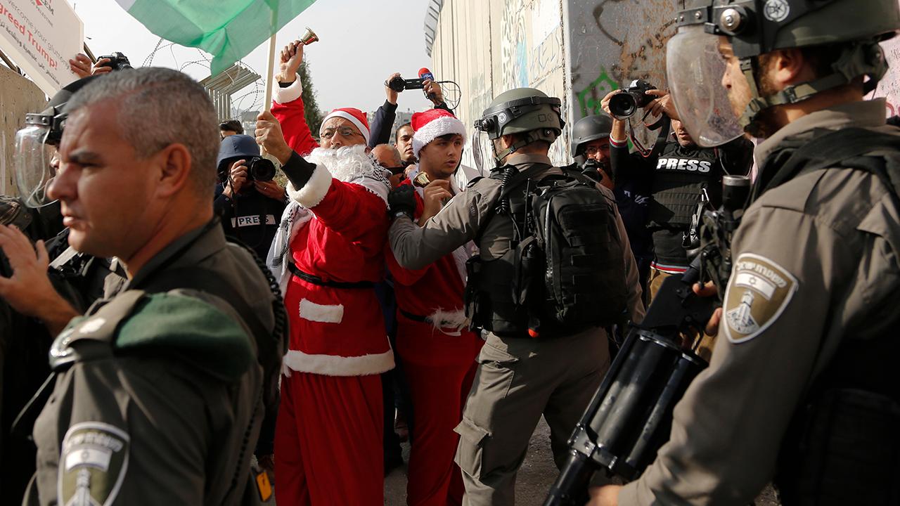 Protests put damper on Christmas in Bethlehem | Fox News Video