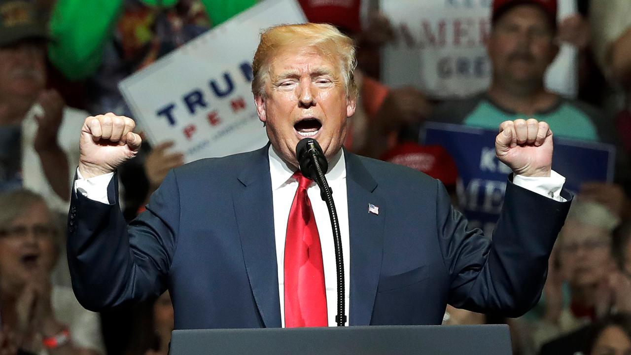 President Trump touts accomplishments at Indiana rally | Fox News Video