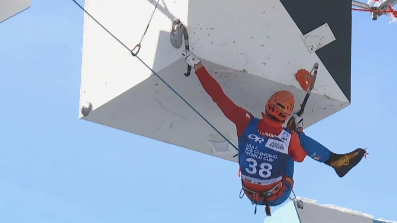 Athletes compete in world ice climbing competition | Fox News Video