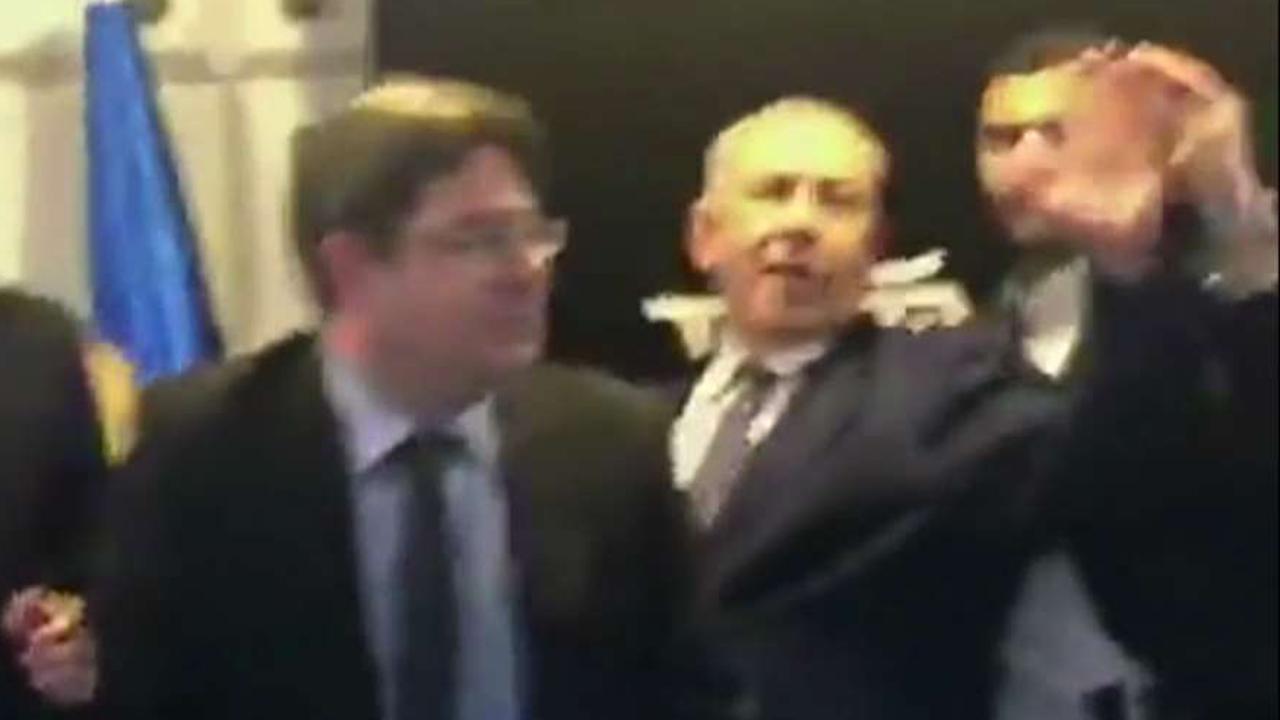 Netanyahu rushed off stage to bomb shelter during rocket attack | Fox ...