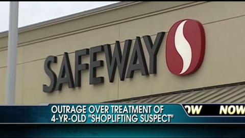 Safeway Security Guard Threatens 4-Year-Old Shoplifter | Fox News Video